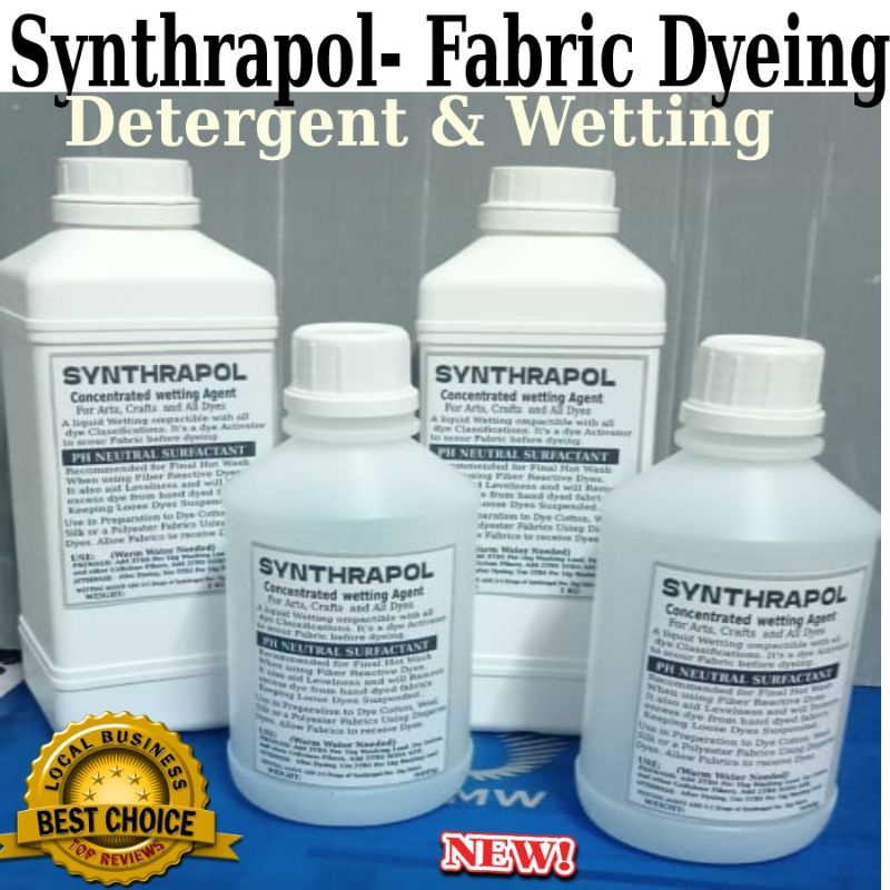 SYNTHRAPOL: 500g/1kg/Fabric Dye Detergent & Wetting Agent: PH NEUTRAL ...