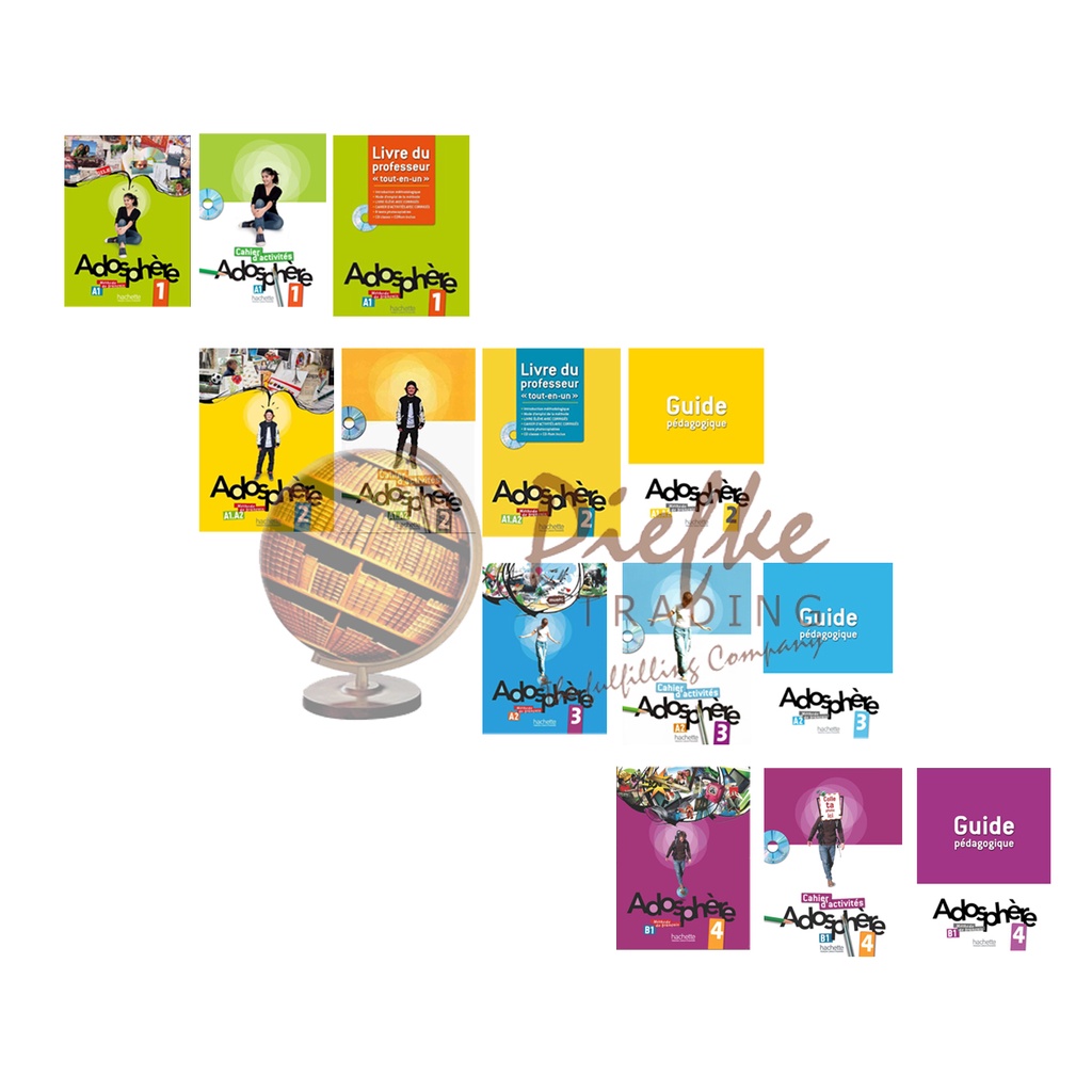 Adosphere 1, 2, 3, 4 : Student Book, workbook, Teachers Guide, Audio ...