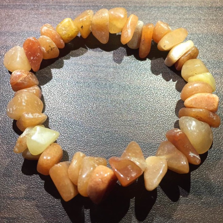 Carnelian Big Chipstone Bead Crystal Men Women Fashion Charm Bracelet ...