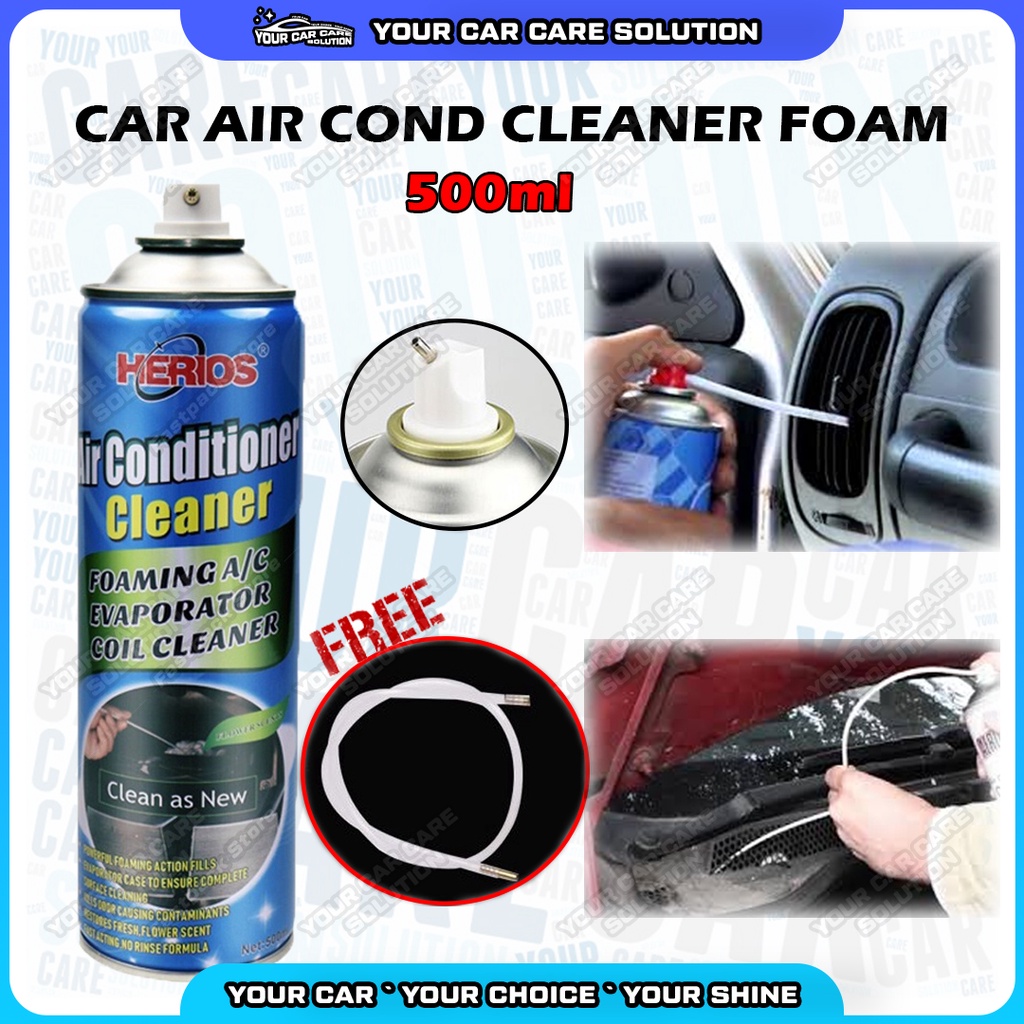 FREE PIPE 🎁 Car Air Conditioner Cleaner Foam Spray Clean Dust Coil ...