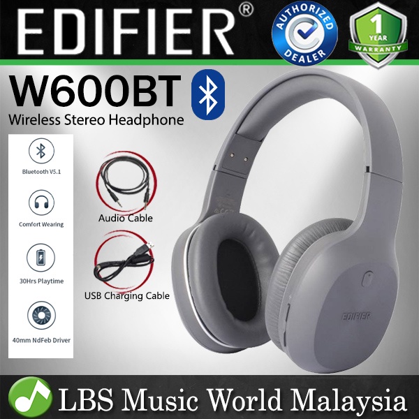 Edifier W600BT 5.1 Wireless Bluetooth Stereo Headphones with Built In ...