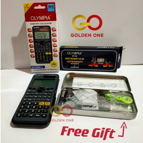 OLYMPIA SCIENTIFIC CALCULATOR ES-570MS 3e (2YEAR WARRANTY) (Free Gift OLYMPIA Mathematical ...