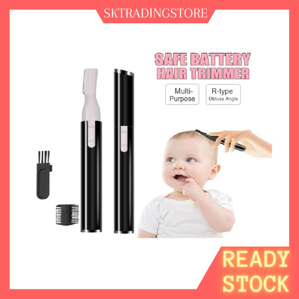 Safe Battery Hair Trimmer For Babies Thin Hair | Pencukur rambut halus ...