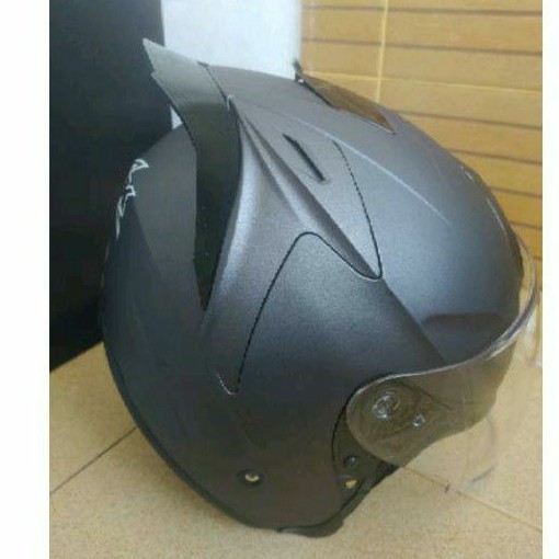 Black and White Colors Acrylic Spoiler All Size for Motorcycle Helmet ...
