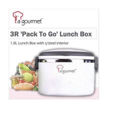La gourmet 3R Pack To Go Stainless Steel Lunch Box - 1Liter | Shopee ...