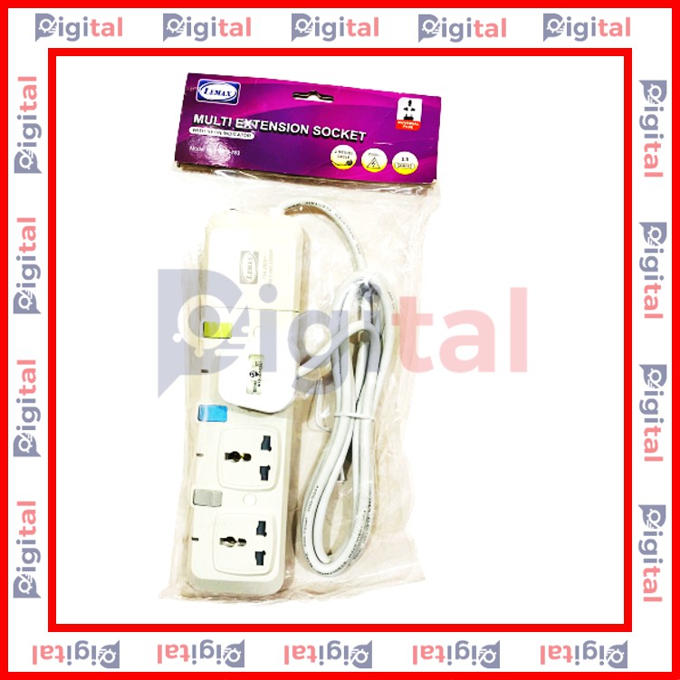 Lemax Multi Extension Cord 3/4/5 Gang 2M 40mm Cable Sirim Approved ...
