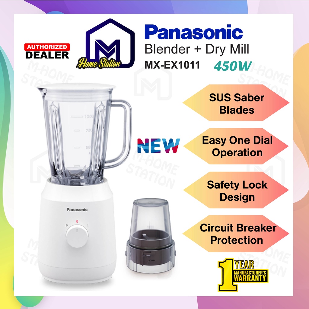 Panasonic Blender MX-EX1011(With Dry Mill) MX-EX1011WSK / MX-EX1001 MX ...