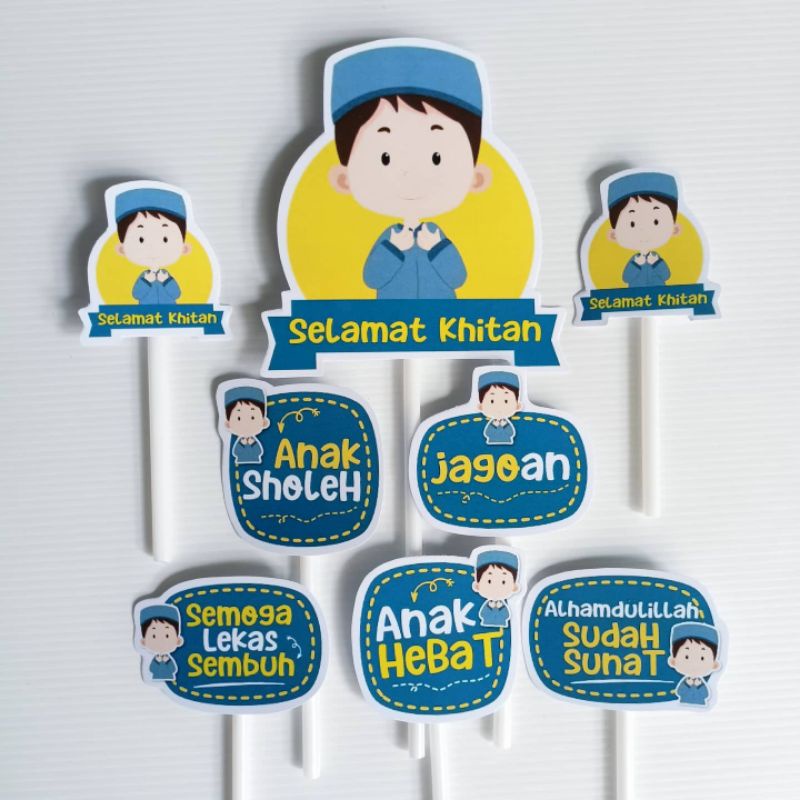 Tumpeng TOPPER KITHAN CAKE TOPPER Circumcision DECORATION | Shopee Malaysia