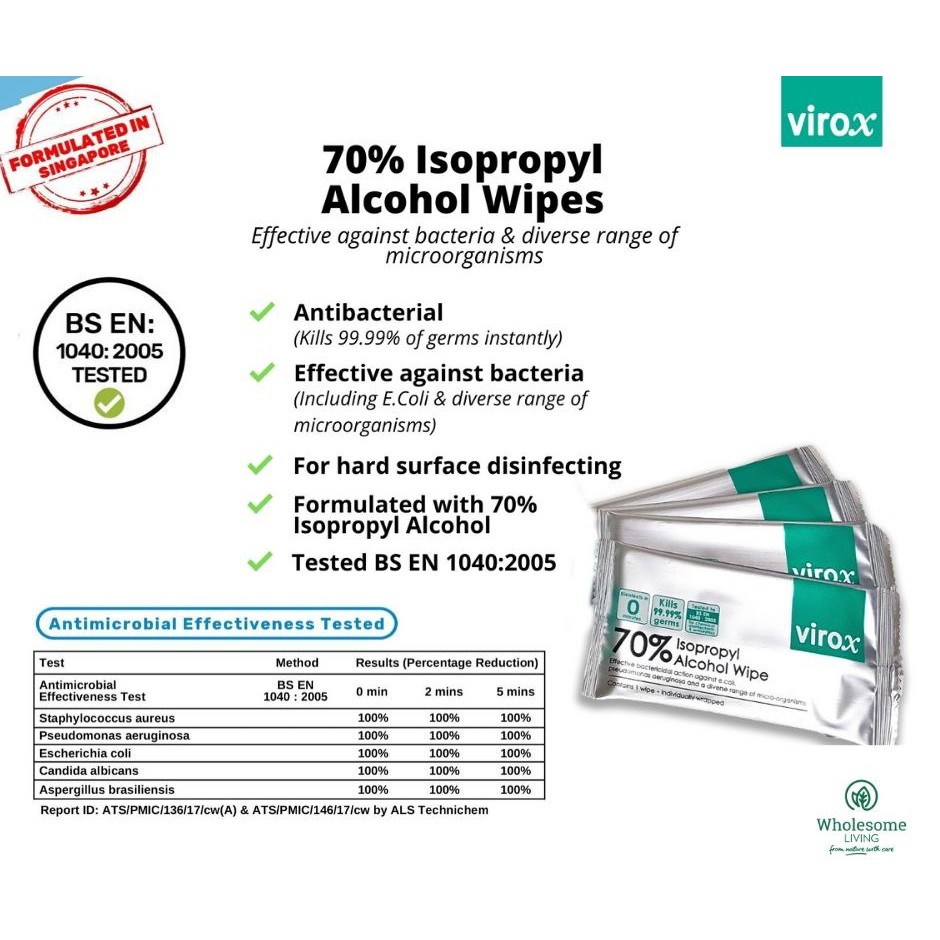 🔥[Hot Item]🔥 VIROX Killing Germs Medical Wipes 70% Isopropyl Alcohol ...