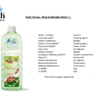 EARTH CHOICE WOOL & DELICATES DETERGENT TOP & FRONT LOADER EUCALYPTUS ...