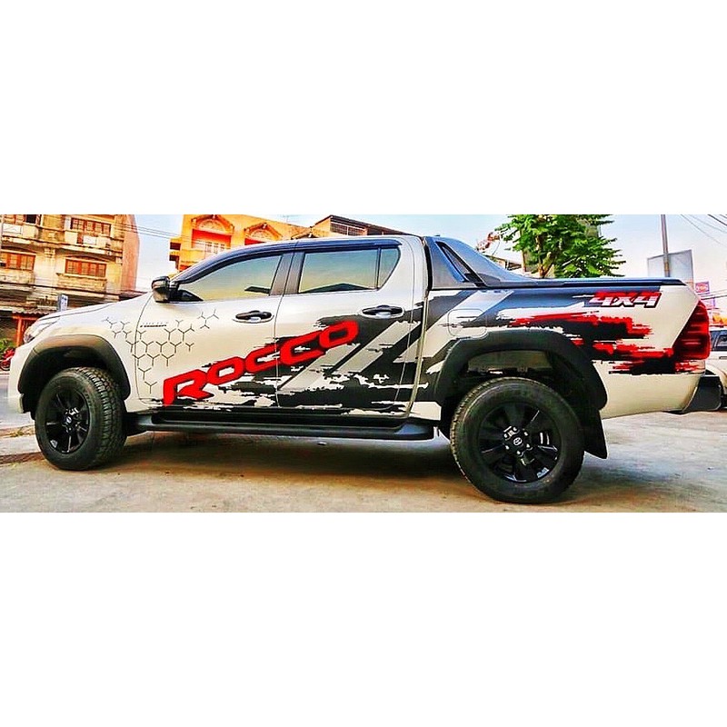 (Ready Stock ) S797# 4x4 Toyota Hilux Rocco body Vinyl Decal Sticker ...