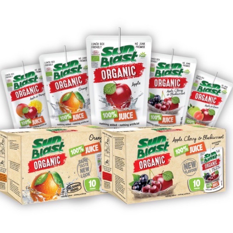 SUNBLAST Organic 💯 Juice【200ml】 | Shopee Malaysia