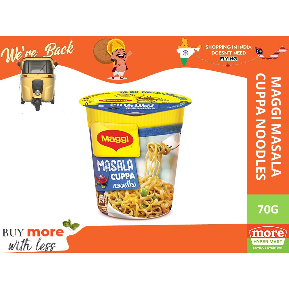 MAGGI Cuppa Noodles - Masala, 70 g | Shopee Malaysia