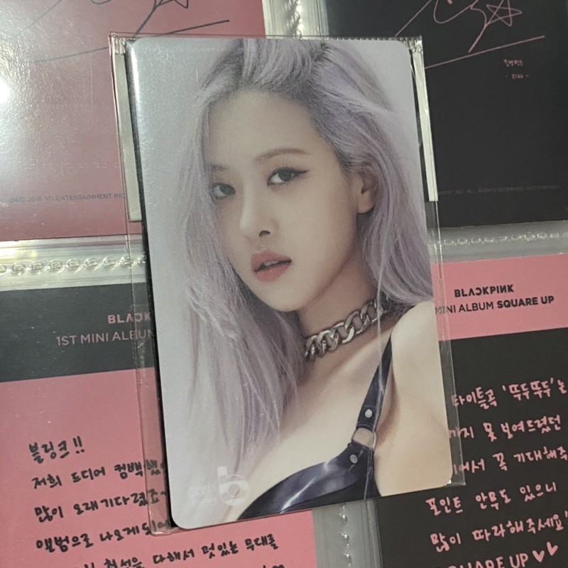 Rose blackpink photocard pc cashbee the album | Shopee Malaysia