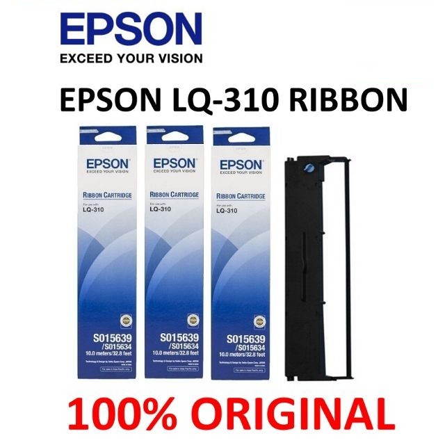 Epson ORIGINAL LQ-310 Ribbon Cartridge S015639 (LQ310 Dot Matrix ...