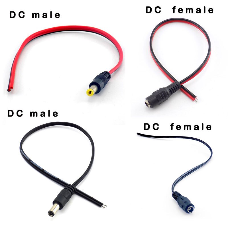 10pcs 12V AC DC Male Female Jack Power Cable Cords Connectors Adapter ...