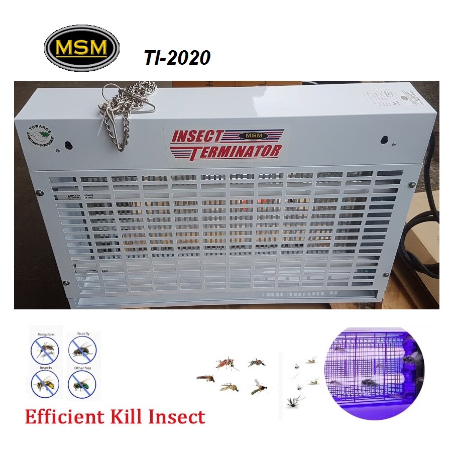 MSM TI-2020 (18W x 2) UV Light Insect Terminator Killer | Shopee Malaysia