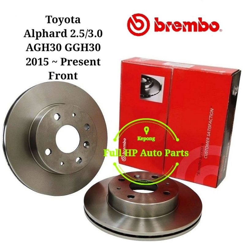 Original Brembo Disc Rotor - Toyota Alphard 2.5/3.0 AGH30 GGH30 2015 ...