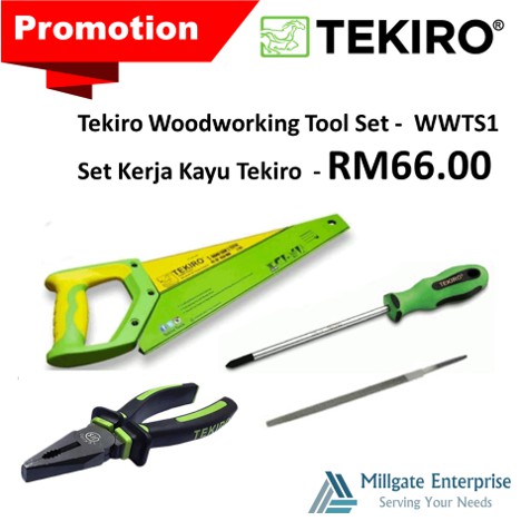 TEKIRO Woodworking Tool set WWTS 1(Set Kerja Kayu) | Shopee Malaysia