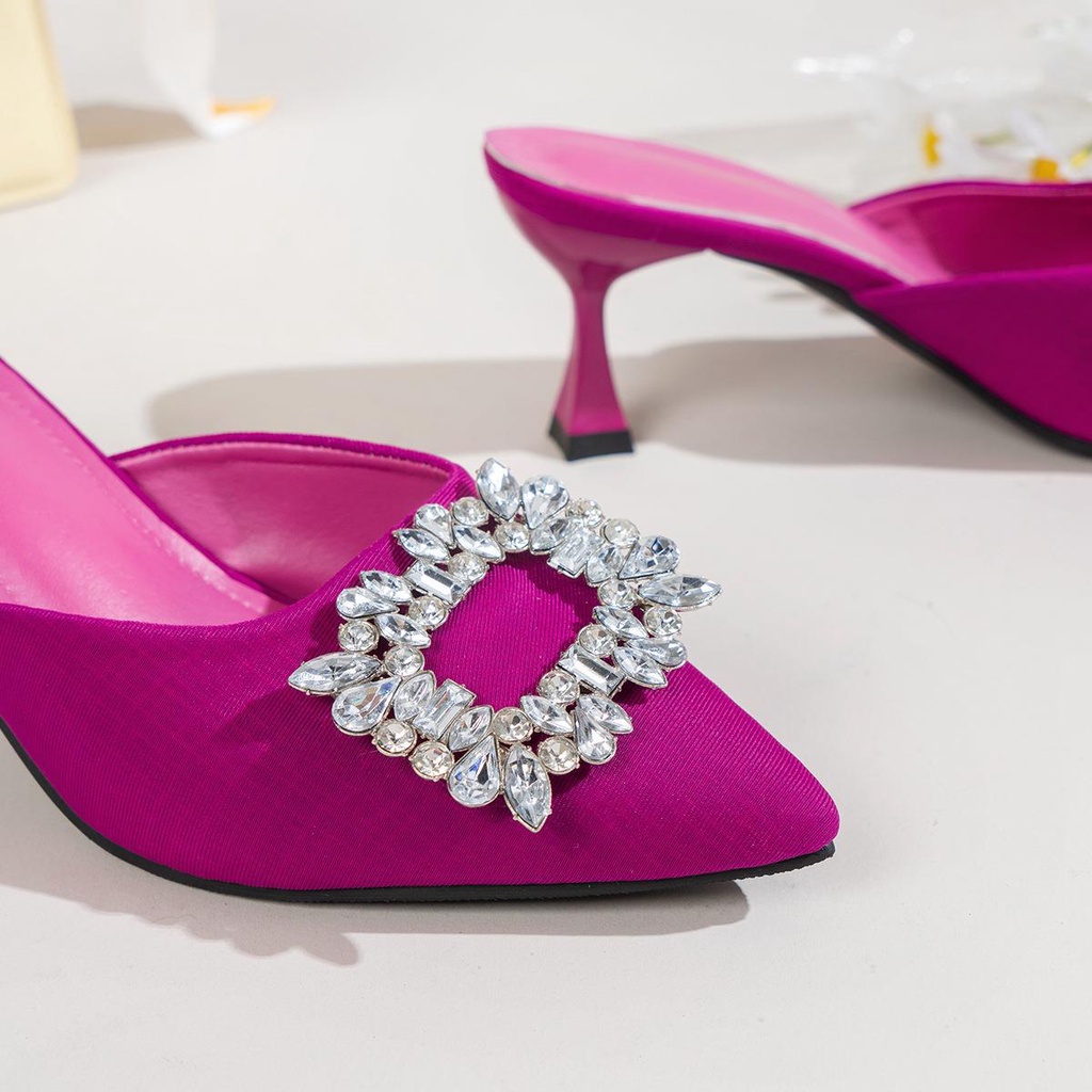 SWEETC Kasut raya perempuan Raya Heels 2024 kasut tinggi Plus Size 43 ...