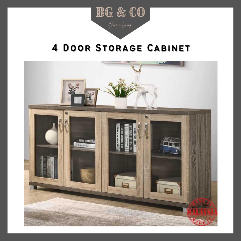 TERRY Glass Cabinet Display Cabinet Display Rack Almari Hiasan Ruang ...