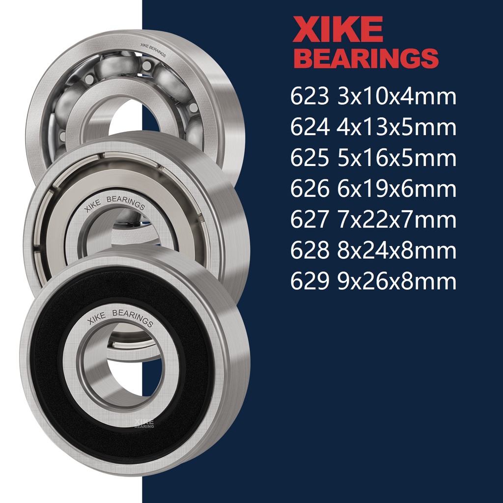 Xike 623 624 625 626 627 628 629 2RS/ZZ/Open Deep Groove Ball Bearing ...