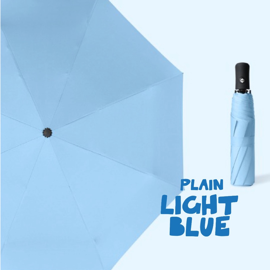 Automatic Foldable UV Umbrella UPF50+ Windproof Compact Travel – Auto Open Close | Payung Lipat ...
