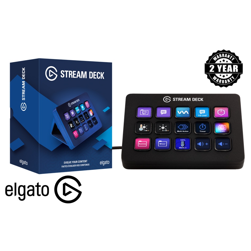 ELGATO Stream Deck 15 Keys MK.2 LCD Live Content Creation Controller ...