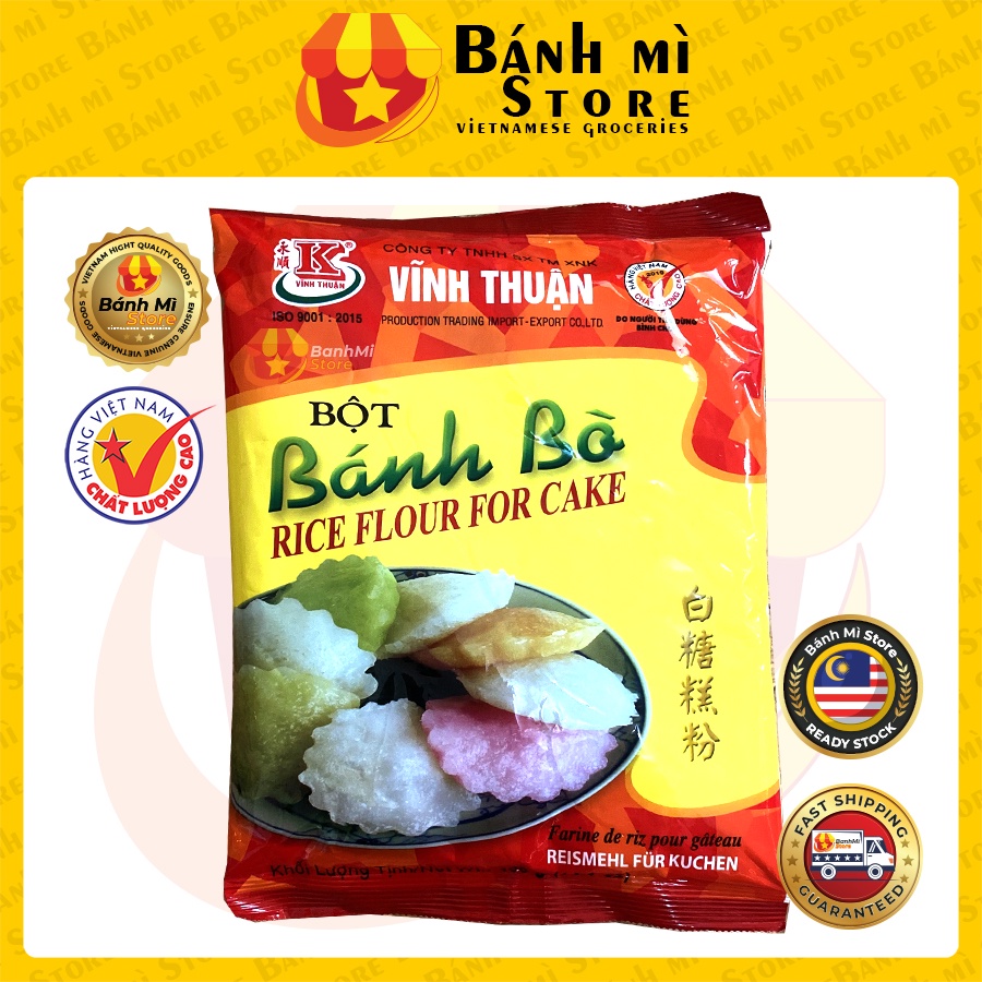 VINH THUAN BOT BANH BO 🇻🇳 | VIETNAM RICE FLOUR FOR CAKE 400g | Shopee ...