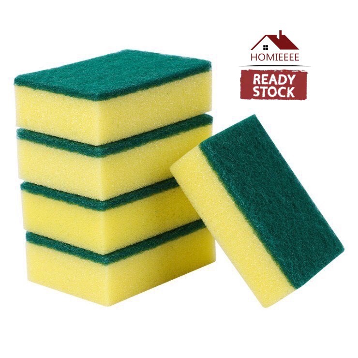 Kitchen Dish Washing Sponge 🔥Ready Stock🔥 Pot Plate Bowl Cleaning ...