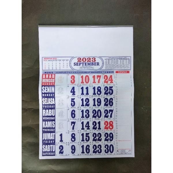 2023 Calendar 38x53cm / Large & Complete Number Calendar | Shopee Malaysia