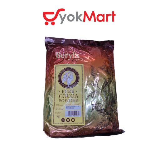 Beryl's Gourmet Pure Cocoa Powder 1 KG Beryls Cocoa - Halal | Shopee ...