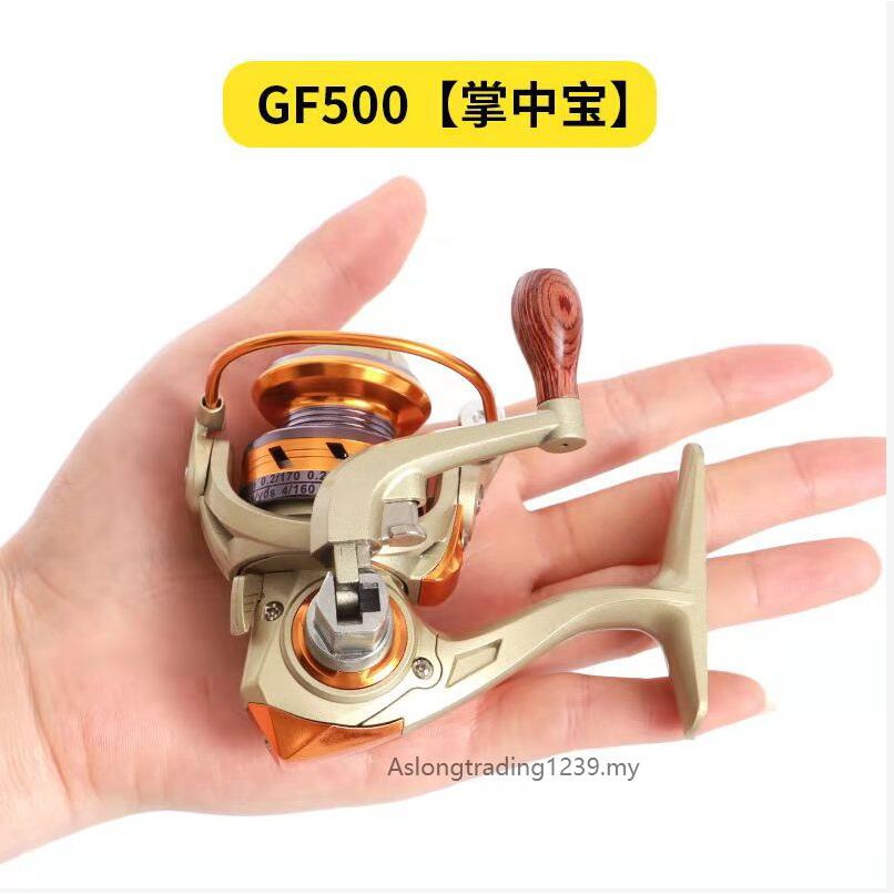 Best Mini Fising reel 500 Full Metal Spool Spinning reel Bass Pike Sea ...