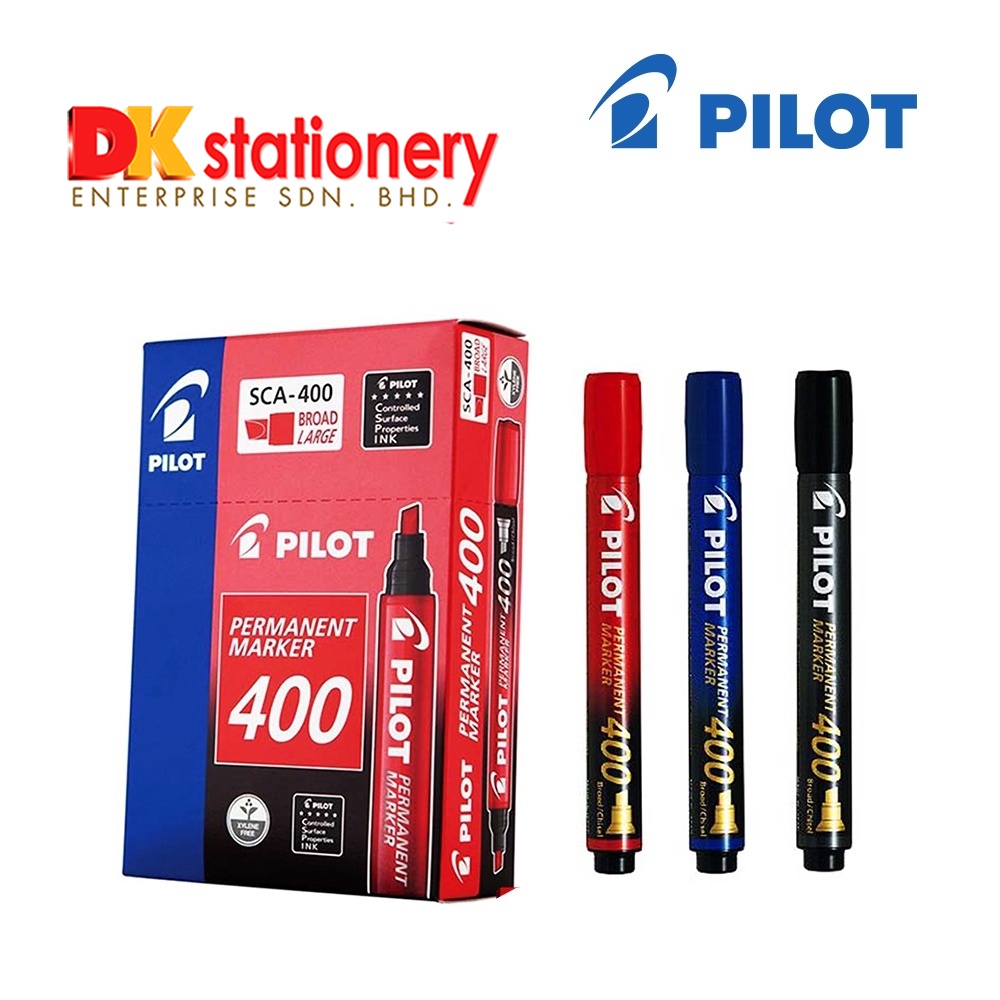 Pilot Permanent Marker 400 I 12 Pcs/Box | Shopee Malaysia