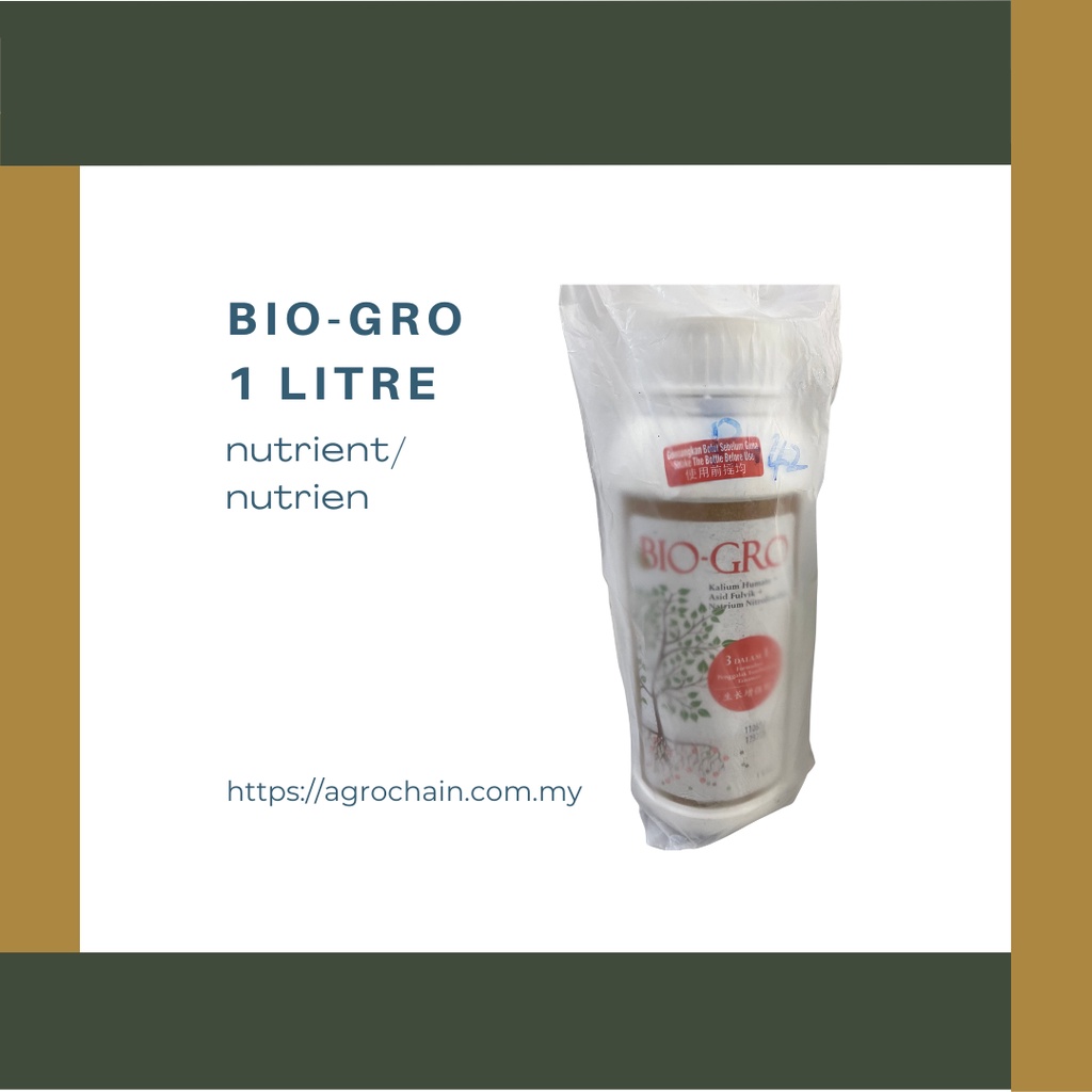 FARMCOCHEM - BIO-GRO - 1 LITRE (BAJA CECAIR/水肥/LIQUID FERTILIZER ...