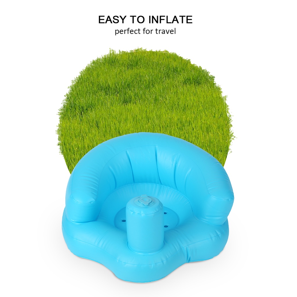 Realeos Baby Inflatable Baby Chair Learning Seat Inflatable Sofa chair ...