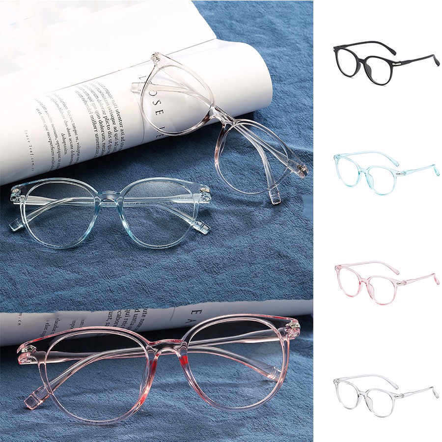 Retro Neutral Circular Eyeglass Frame Retro Transparent Lens Glasses 眼镜 ...