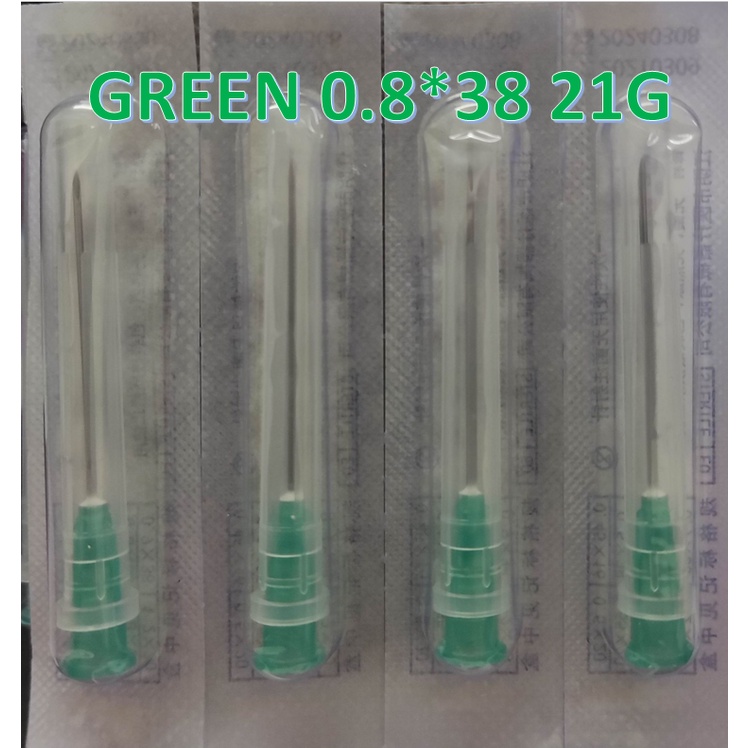 Jarum Picagari Disposable Needle Syringe Printer Ink 16G / 18G / 20G / 21G / 22G / 23G / 24G ...