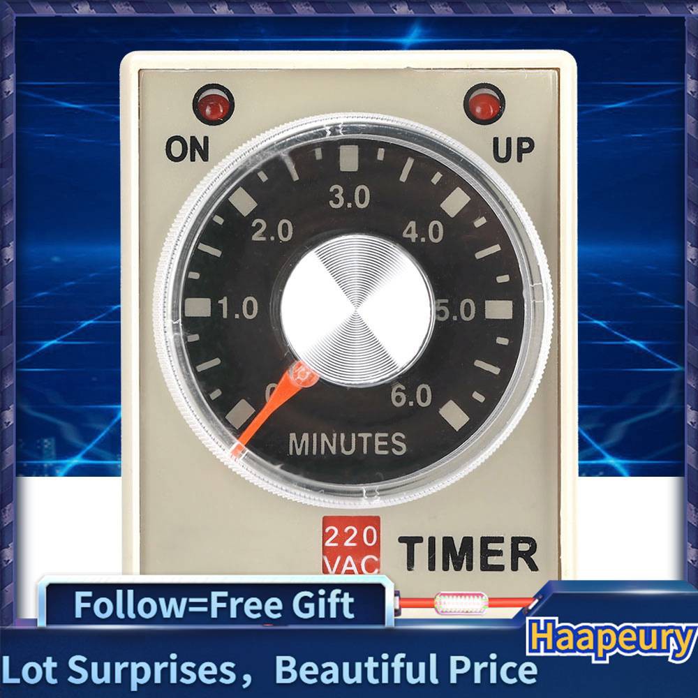 [READY STOCK] 6/10/30/60 Minutes Power On Delay Timer Time Relay AH3-3 ...