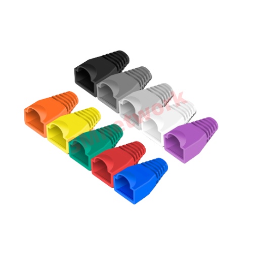 Cat5 Cat6 RJ45 Rubber Protector Cap / Rubber Boot / Network Lan Cable ...