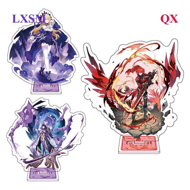 QX Genshin Impact Anime Zhongli Xiao Hutao Acrylic Figure home decor ...