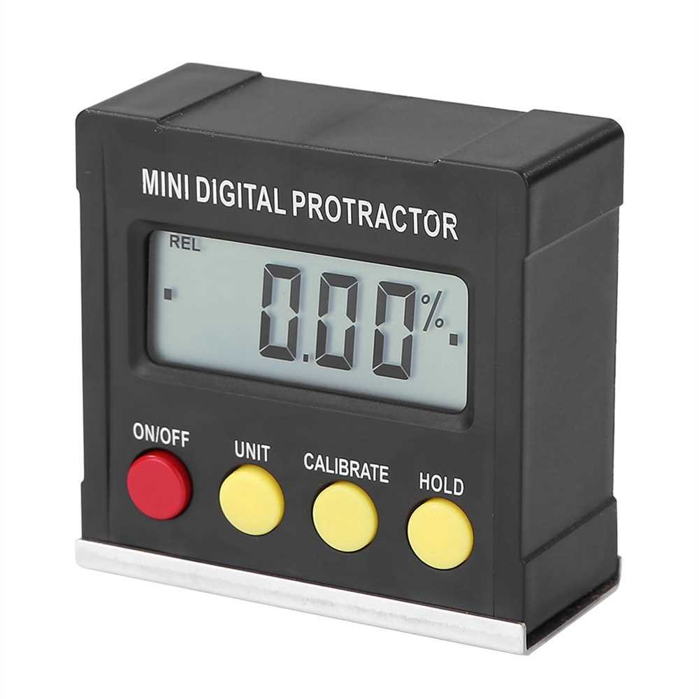 360° Mini Digital Protractor Inclinometer Electronic Level Box Magnetic ...