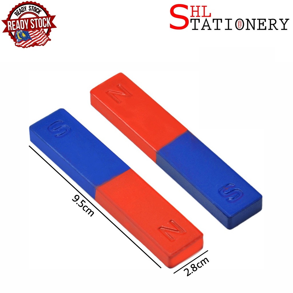 2pcs Bar Magnet with North South Identified / Physics Experiment Pole ...