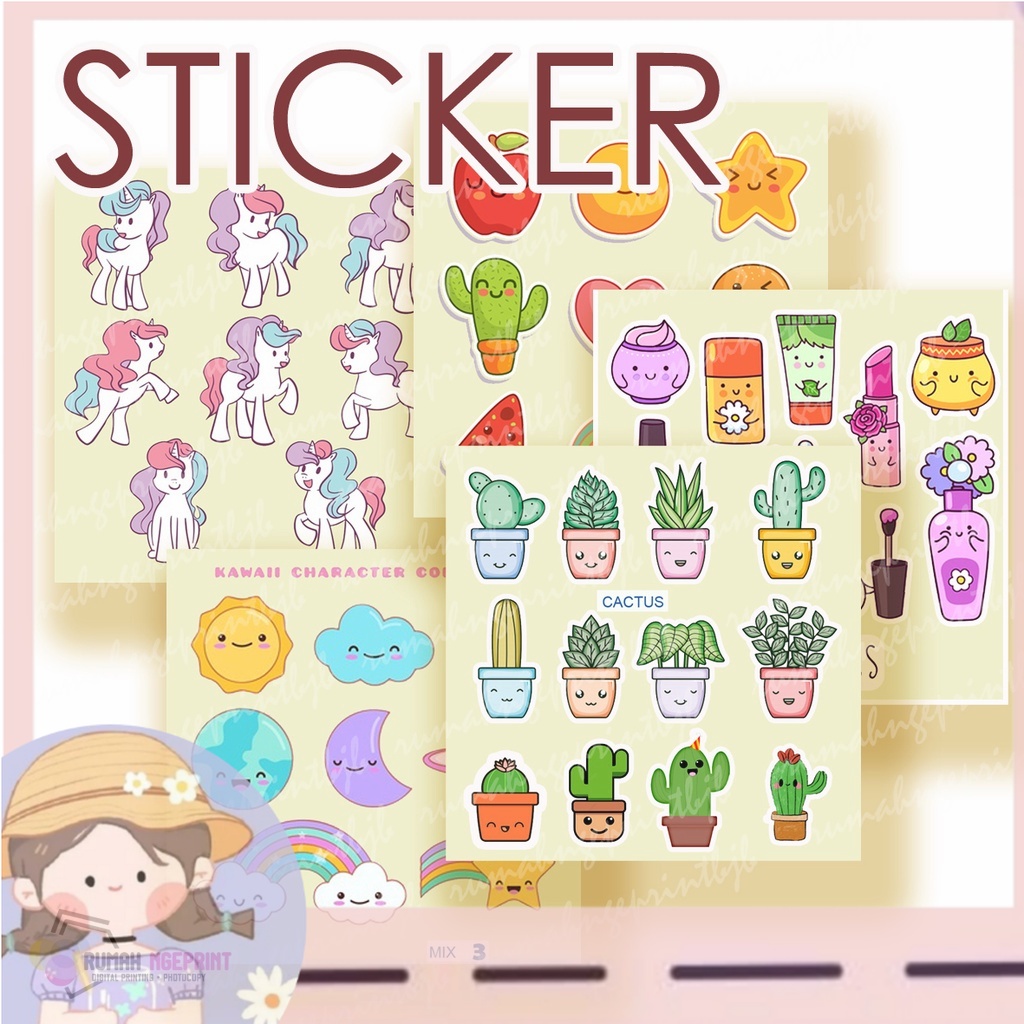 (HNR)CUTE Animal STICKERS/ AESTHETIC/ ANIME / RUSTIC / BIAS/ CUSTOM ...