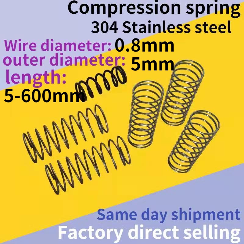 Pressure spring steel wire diameter 0.8mm outer diameter 5mm ...