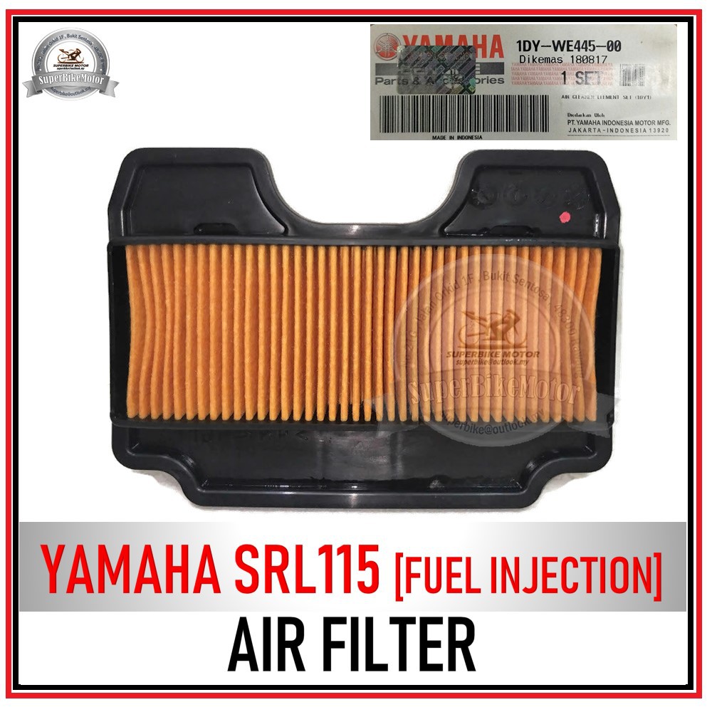 YAMAHA SRL115 [F.I] - 100% Original Yamaha Air Filter - [1DY-WE445-00 ...
