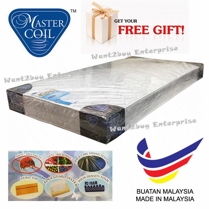 🇲🇾 🔥Masterfoam Mastercoil 🔥 6 Inch Coconut 100% Fibre Mattress Single ...