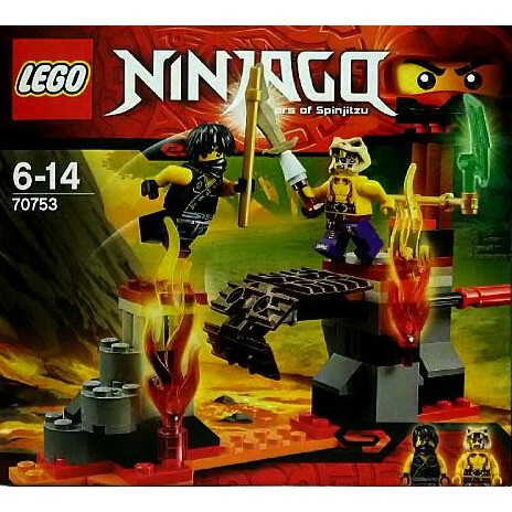 LEGO NINJAGO 70753 Lava Falls : 2 minifigures Cole / Jade Blade ...