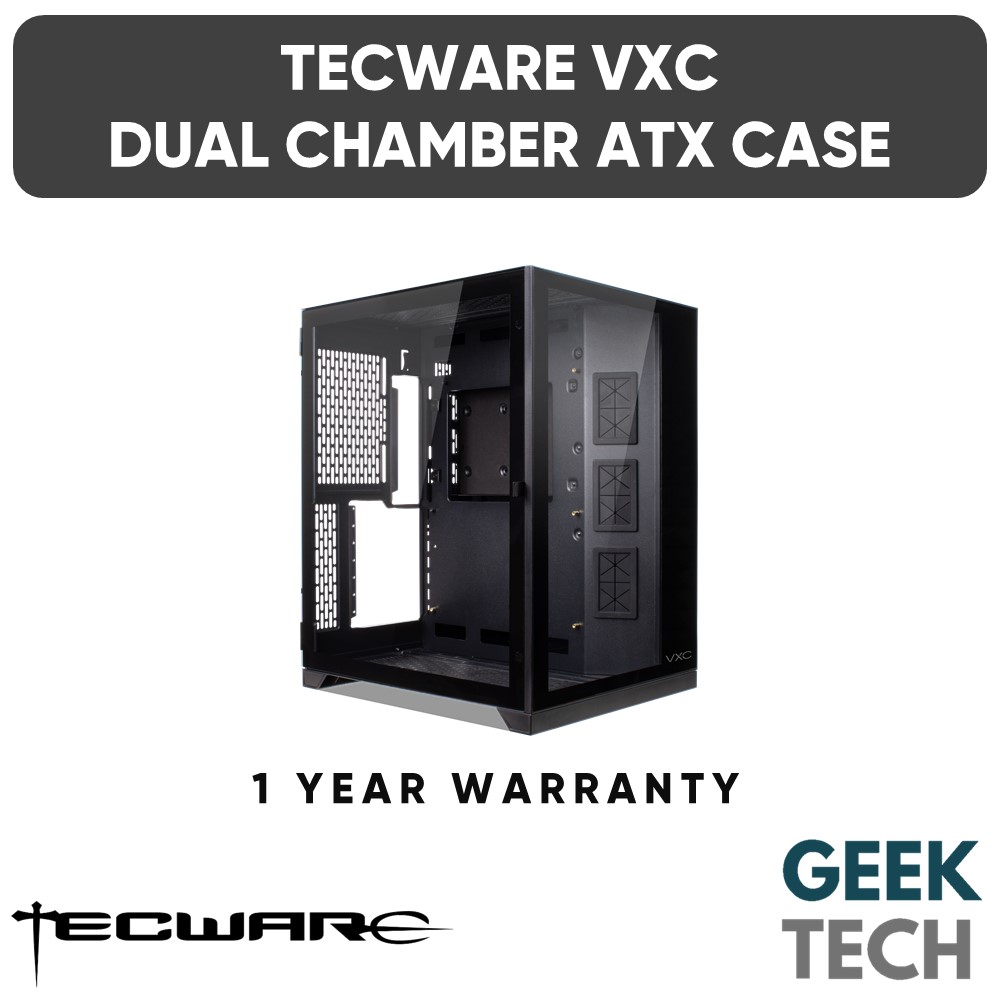 TECWARE VXC Dual Chamber Tempered Glass ATX Case | Shopee Malaysia