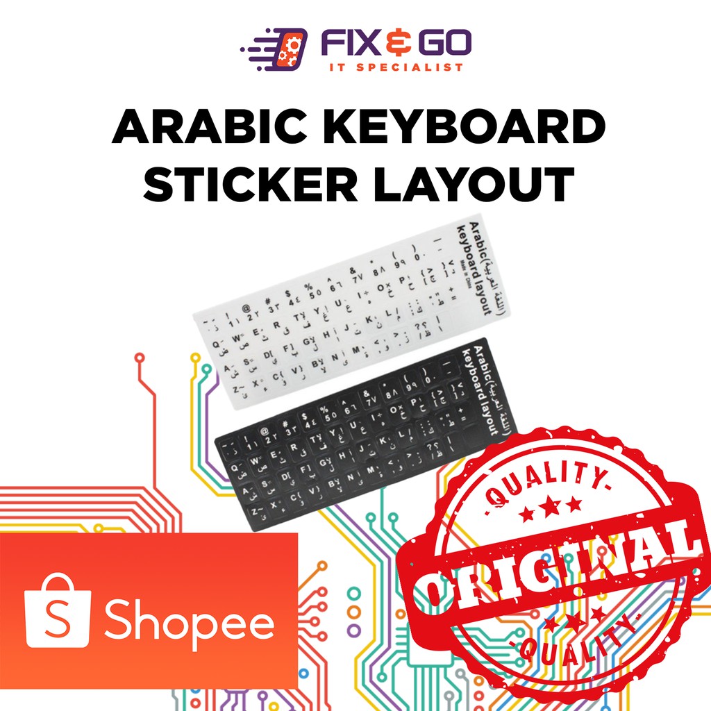 Arabic Keyboard Sticker Layout | Shopee Malaysia